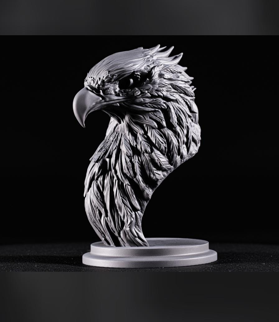 Eagle Bust Model-oth001 3D Print STL File for 3D Printing - Etsy