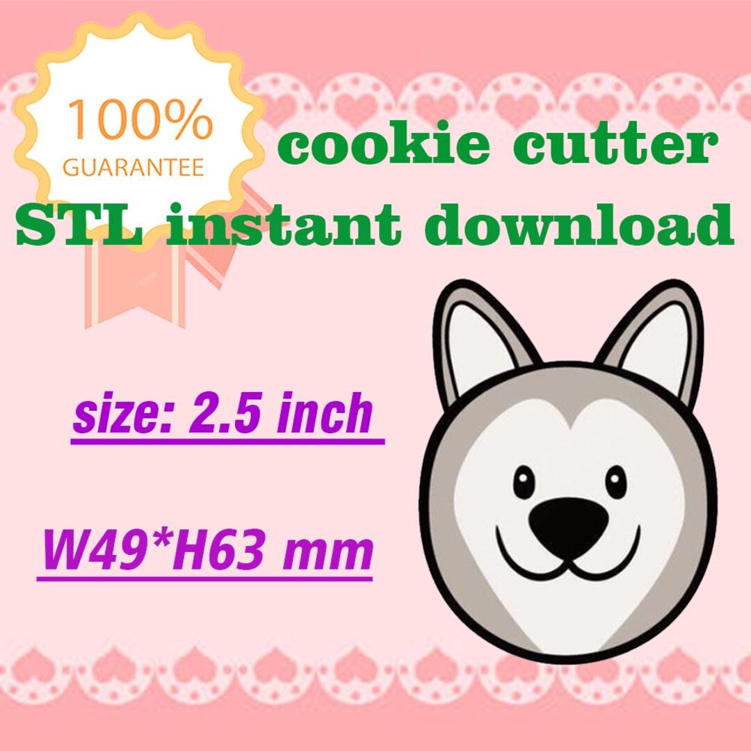Cookie Cutter Husky Model CC016 FDM 3D Print STL File for 3D Printing ...