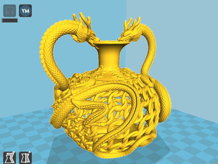 Dragon Flowerpot Model-a35 FDM 3D Print STL File for 3D - Etsy
