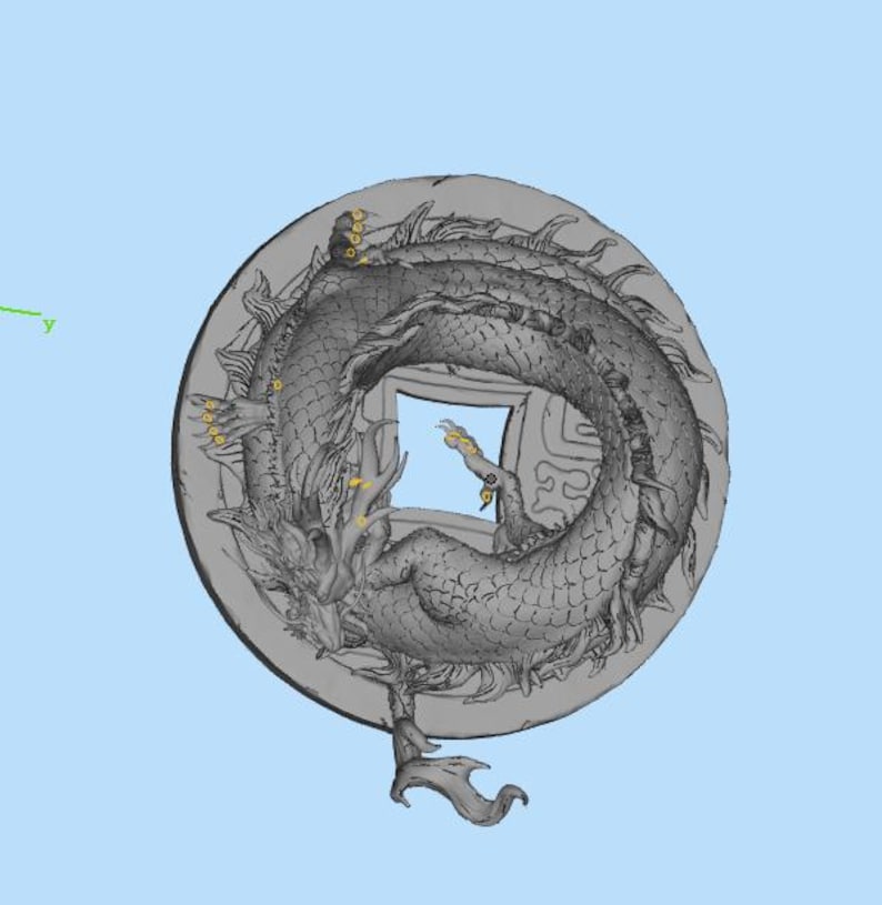 Asian Dragon Model OTH082 STL File for 3D Printing (whole/no Split ...