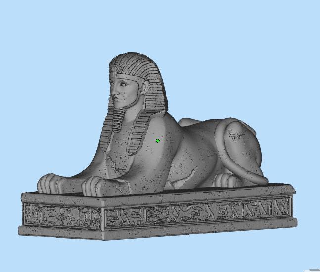 Furnishing Buried Tomb Sphinx Model OTH071 FDM 3D Print STL File for 3D ...