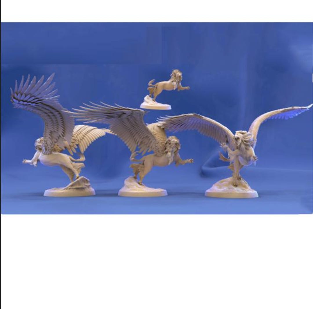 Celestial Lion 03 Model OTH091 STL File for 3D Printing (whole/no Split ...