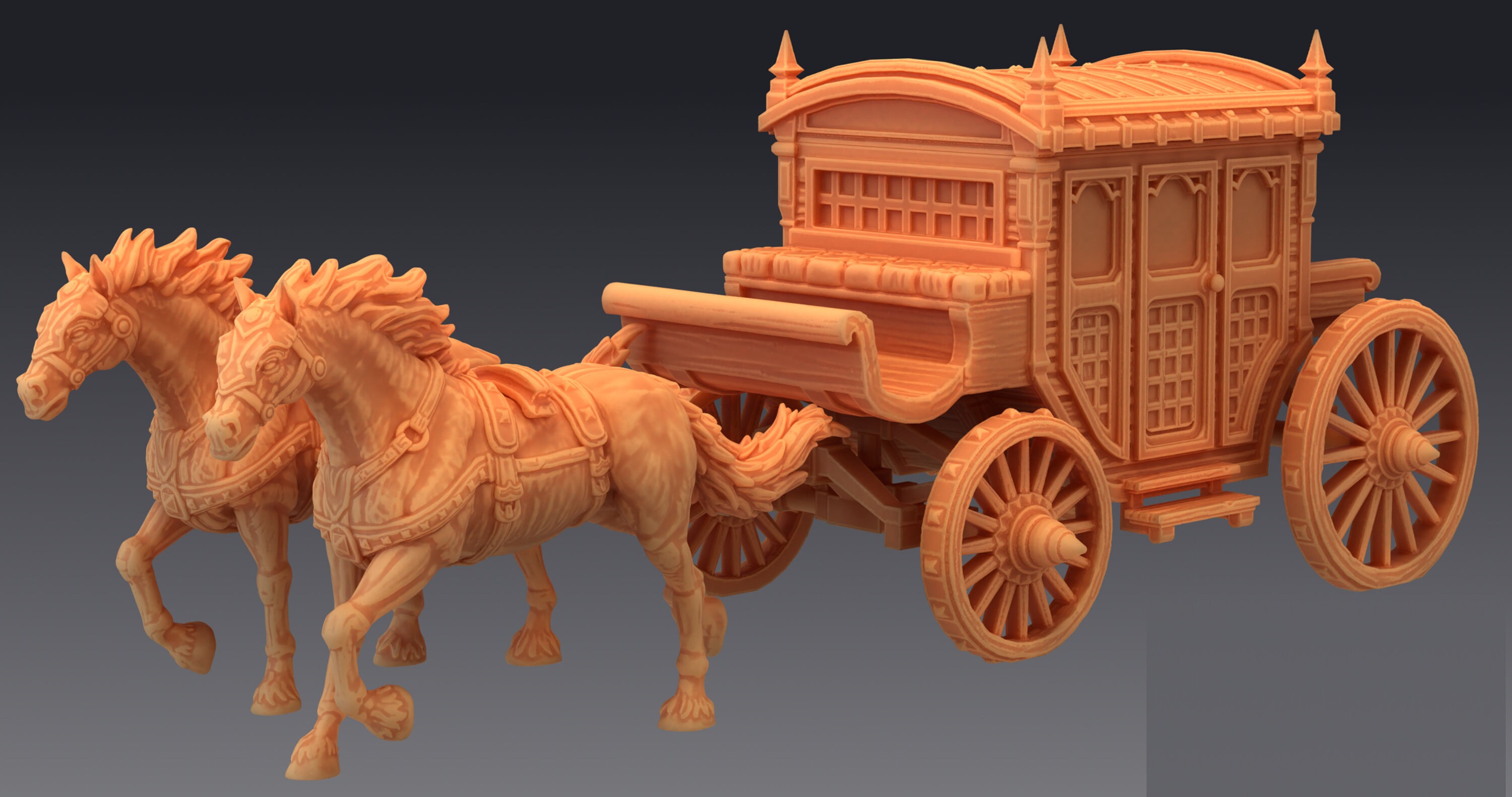 Horse Drawn Carriage OTH038 STL File for 3D Printing(split） - Etsy