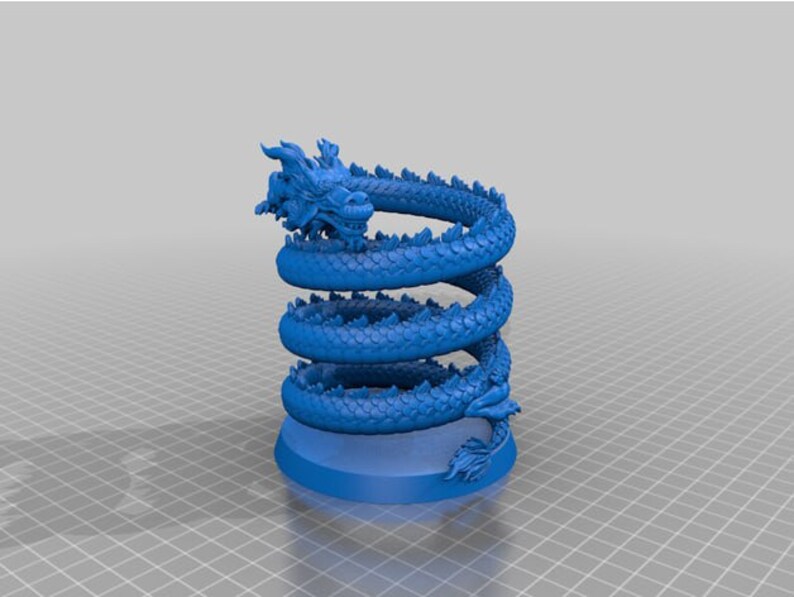 Dragon Pen Holder OTH035 STL File for 3D Printing (whole/ No Split) - Etsy
