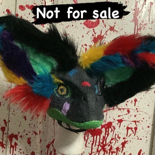 Custom Raptor Mask With Long Ears - Etsy
