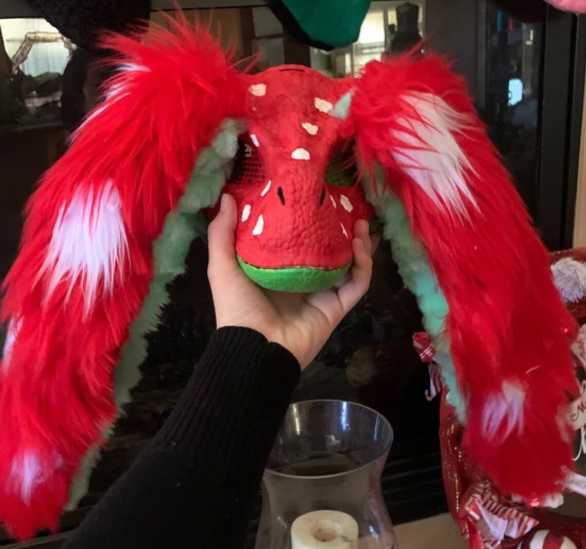 Custom Raptor Mask With Long Ears - Etsy