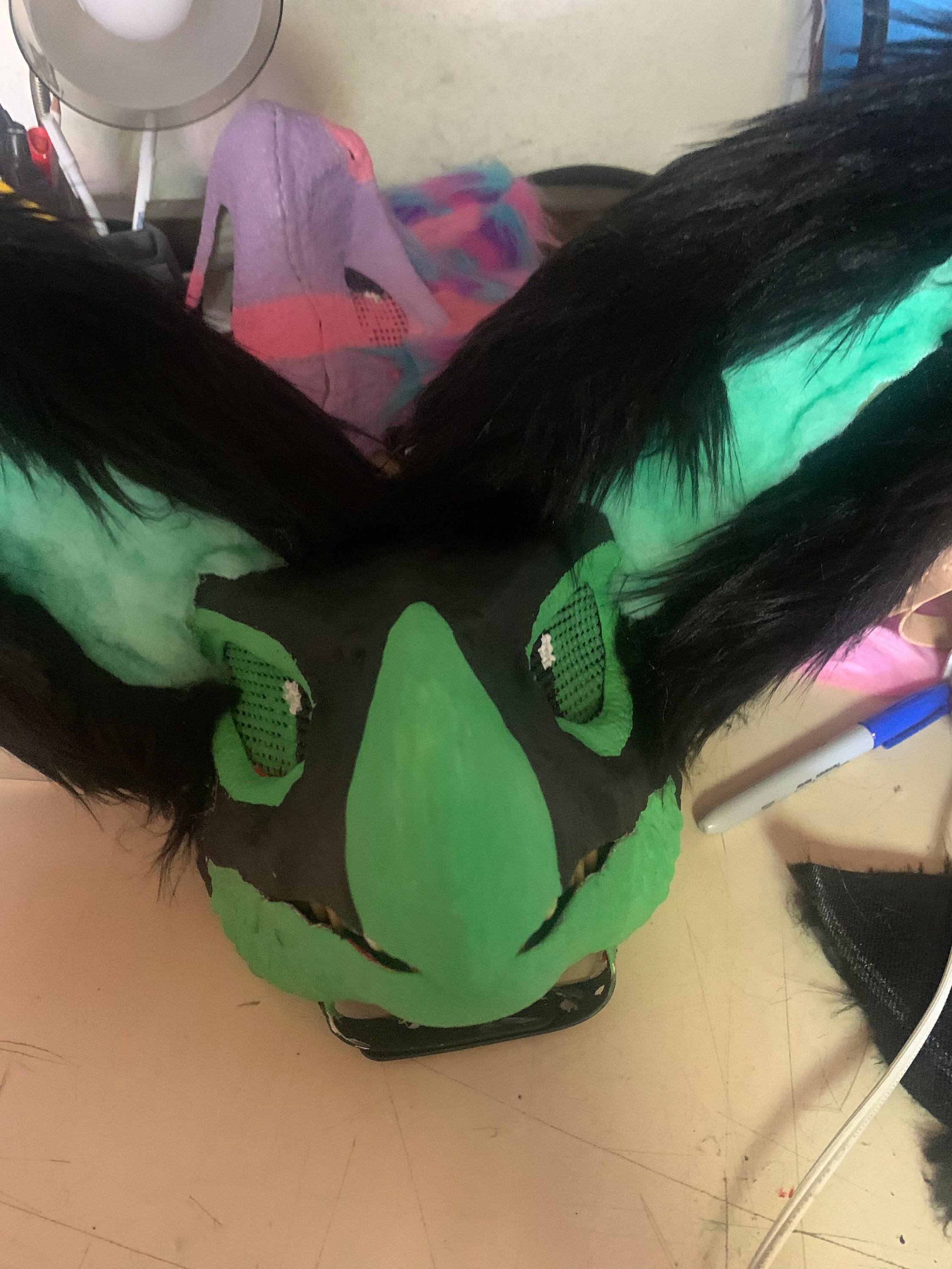 Custom Short Ear Raptor Mask - Etsy