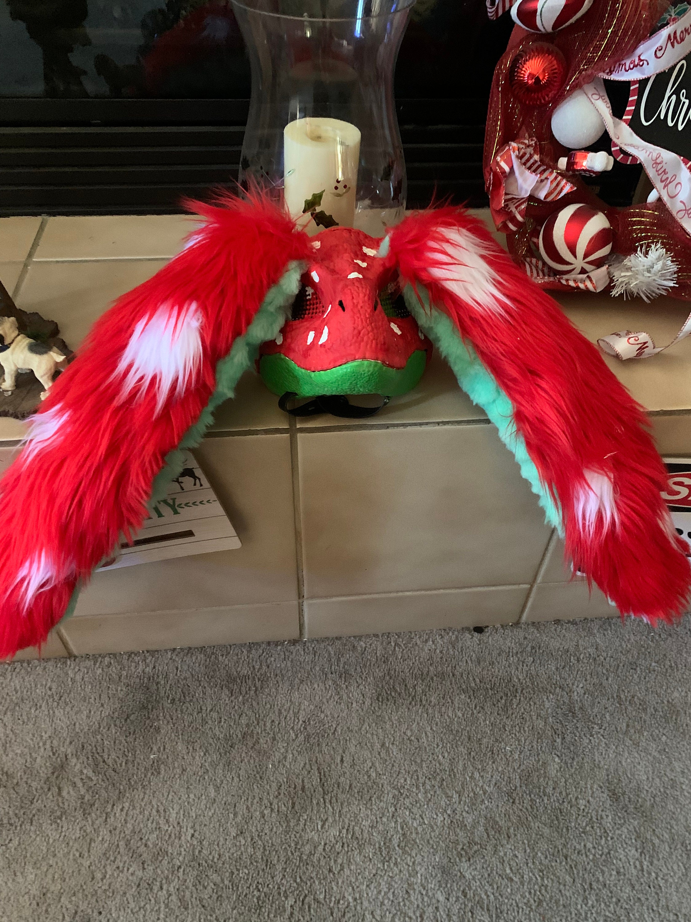 Custom Raptor Mask With Long Ears - Etsy