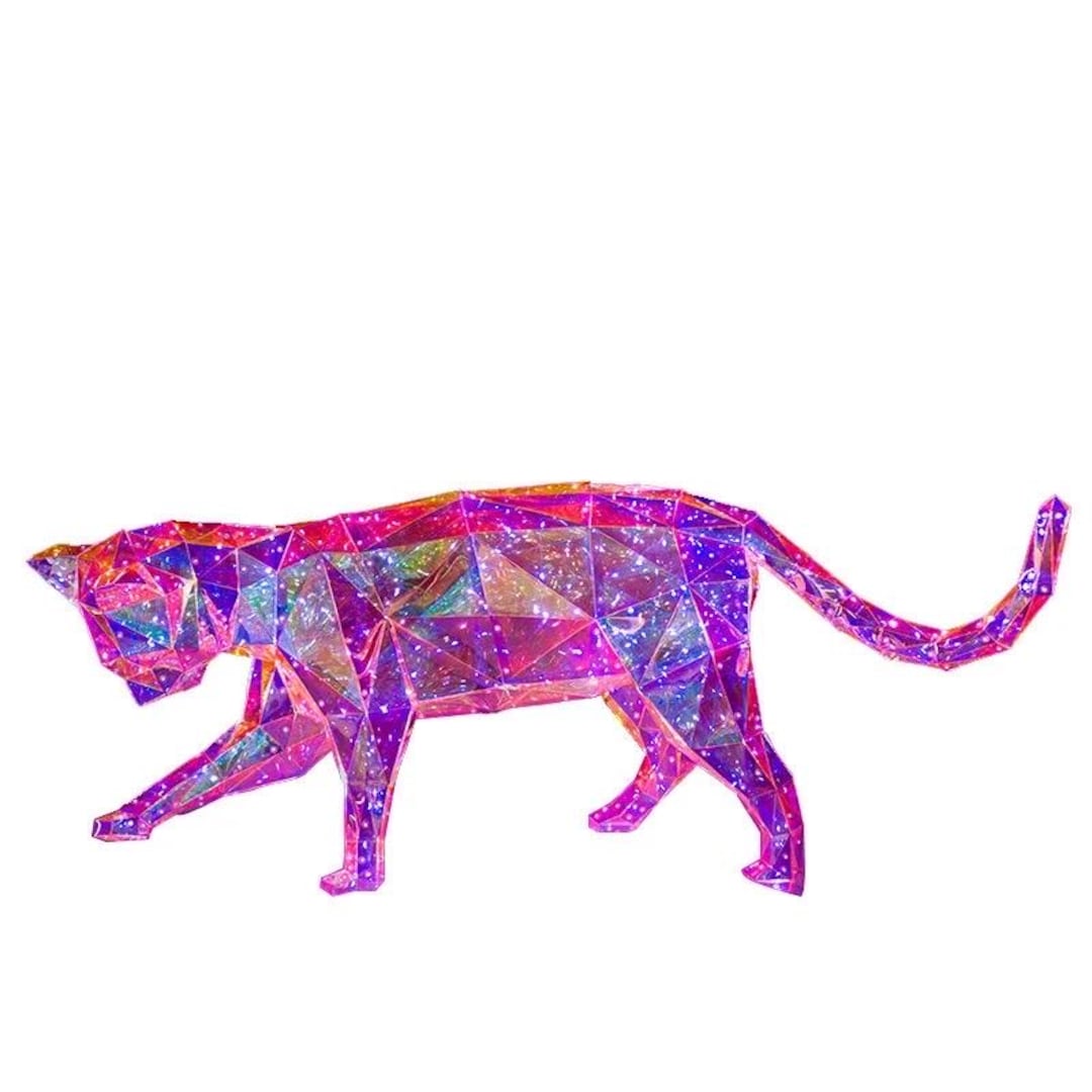 3D Hologram Cheetah LED Night Light | Handmade Glowing Luxury Cheetah ...