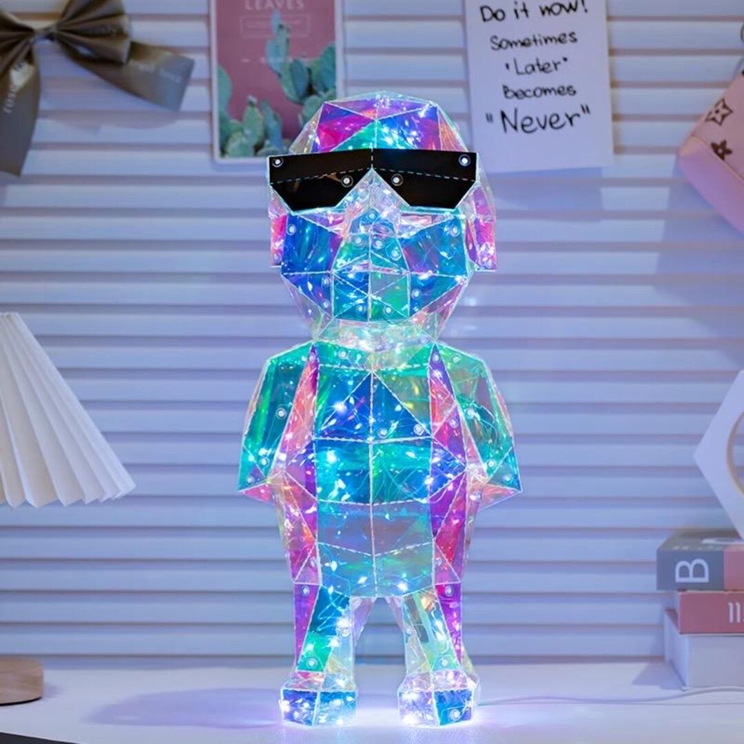 3D Hologram Hip Hop Artist With LED Light | Handmade Glowing Luxury ...