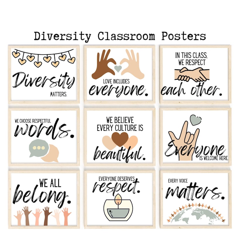 Carteles de inclusión educativa - Etsy México