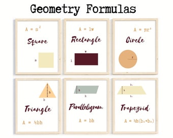 Geometry Formulas and Theorems - Etsy Canada