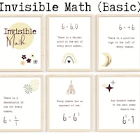 Invisible Math Posters Algebra Classroom Posters Geometry Classroom ...