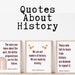 History Class Decor; History Classroom Posters - Printable; Quotes ...
