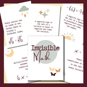 Invisible Math Posters; Algebra Classroom Posters; Geometry Classroom ...