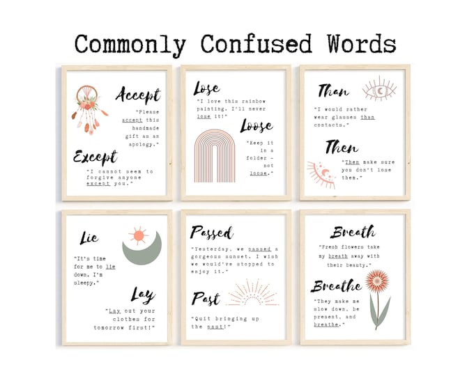 Types of Sentences Posters, Modern English Classroom Decor, High School ...