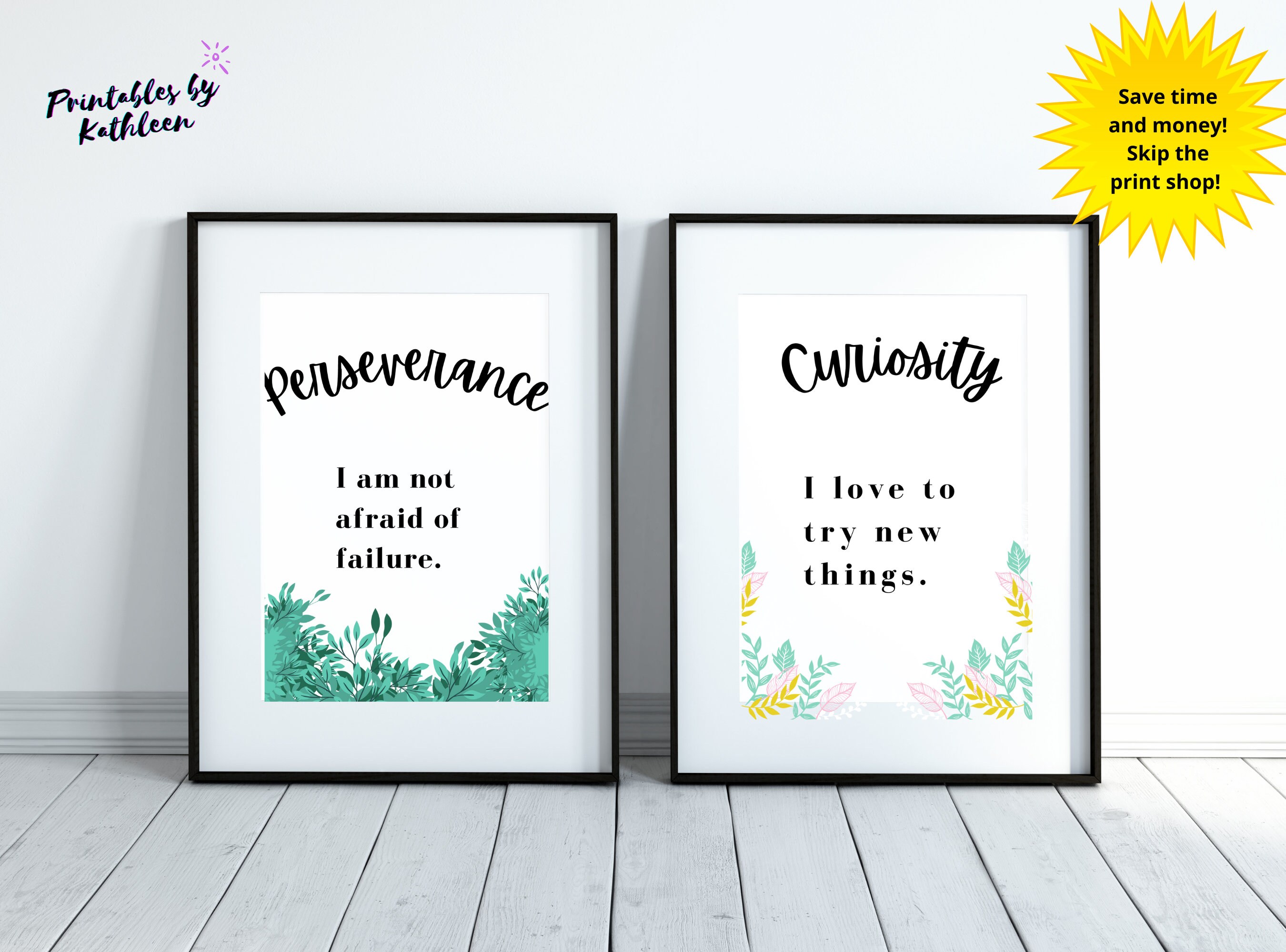 Growth Mindset Posters, Positive Affirmations for the Classroom - Etsy