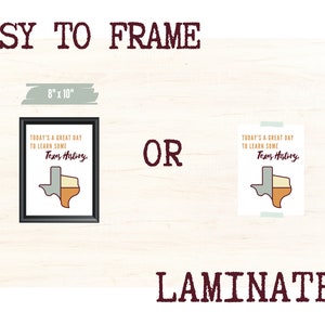 Printable Texas History Classroom Poster; Future Teacher Gift; Middle ...