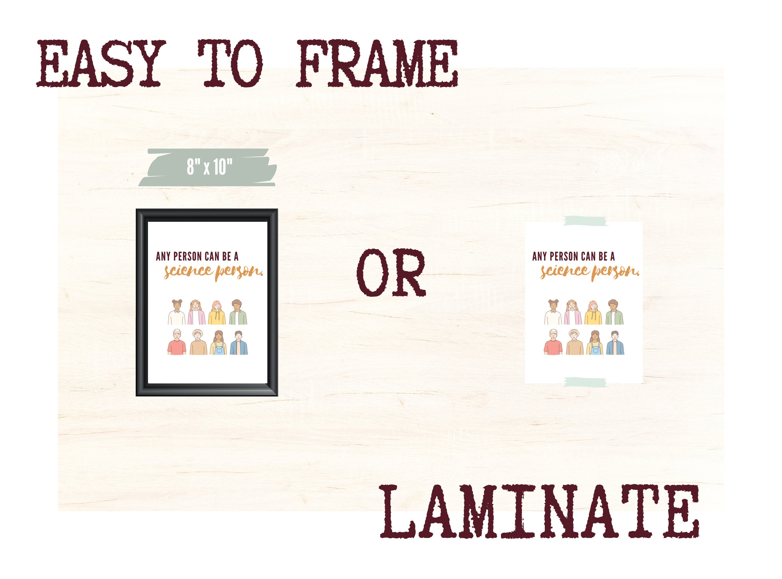 Printable Science Classroom Poster Diversity and Inclusion - Etsy