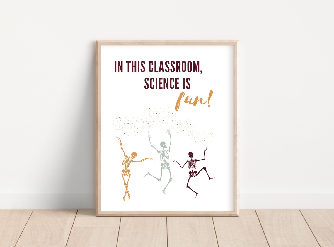 Science is Fun High School Science Classroom Poster Science - Etsy