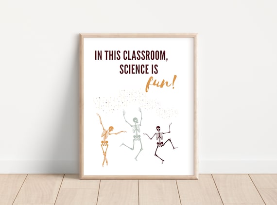 Science is Fun High School Science Classroom Poster Science | Etsy