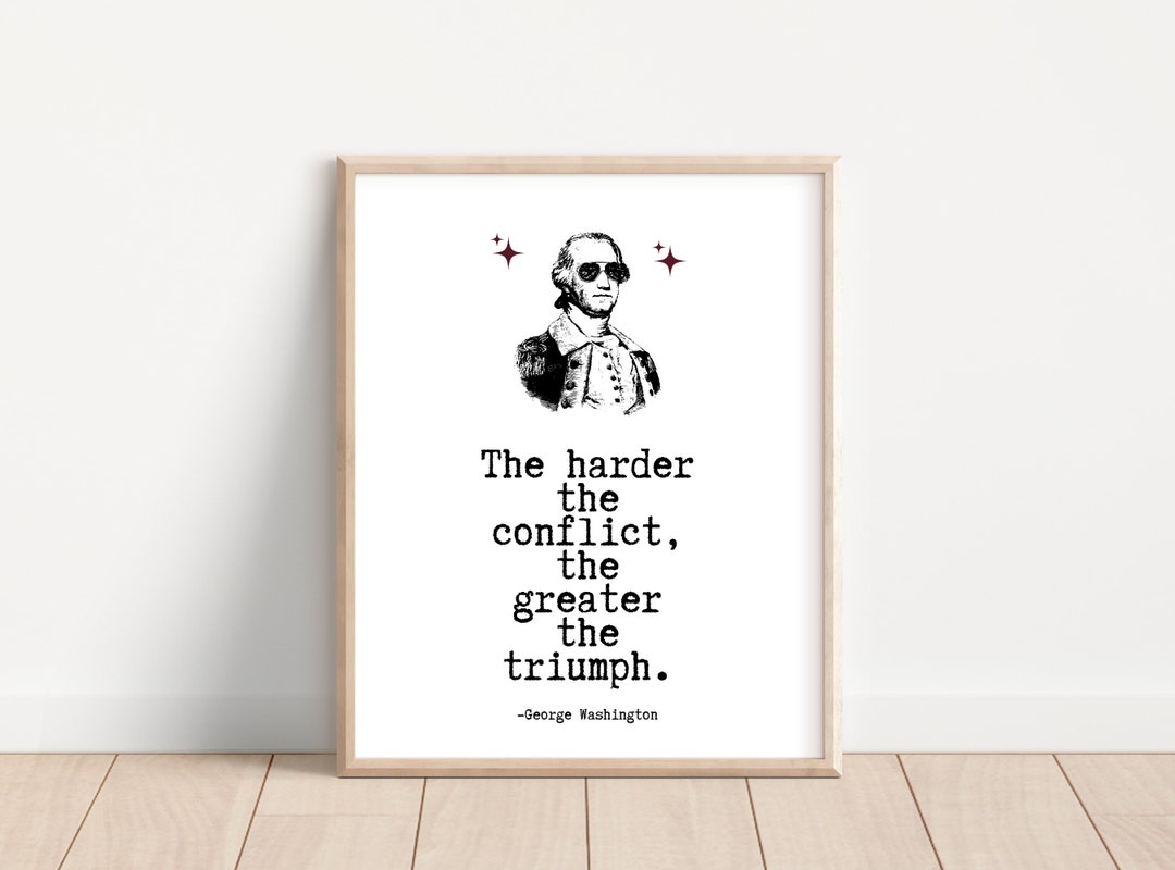 George Washington Quote Print History Classroom Poster - Etsy