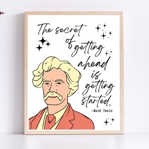 Inspirational Quote by Mark Twain; Mark Twain Wall Art Print; Mark ...