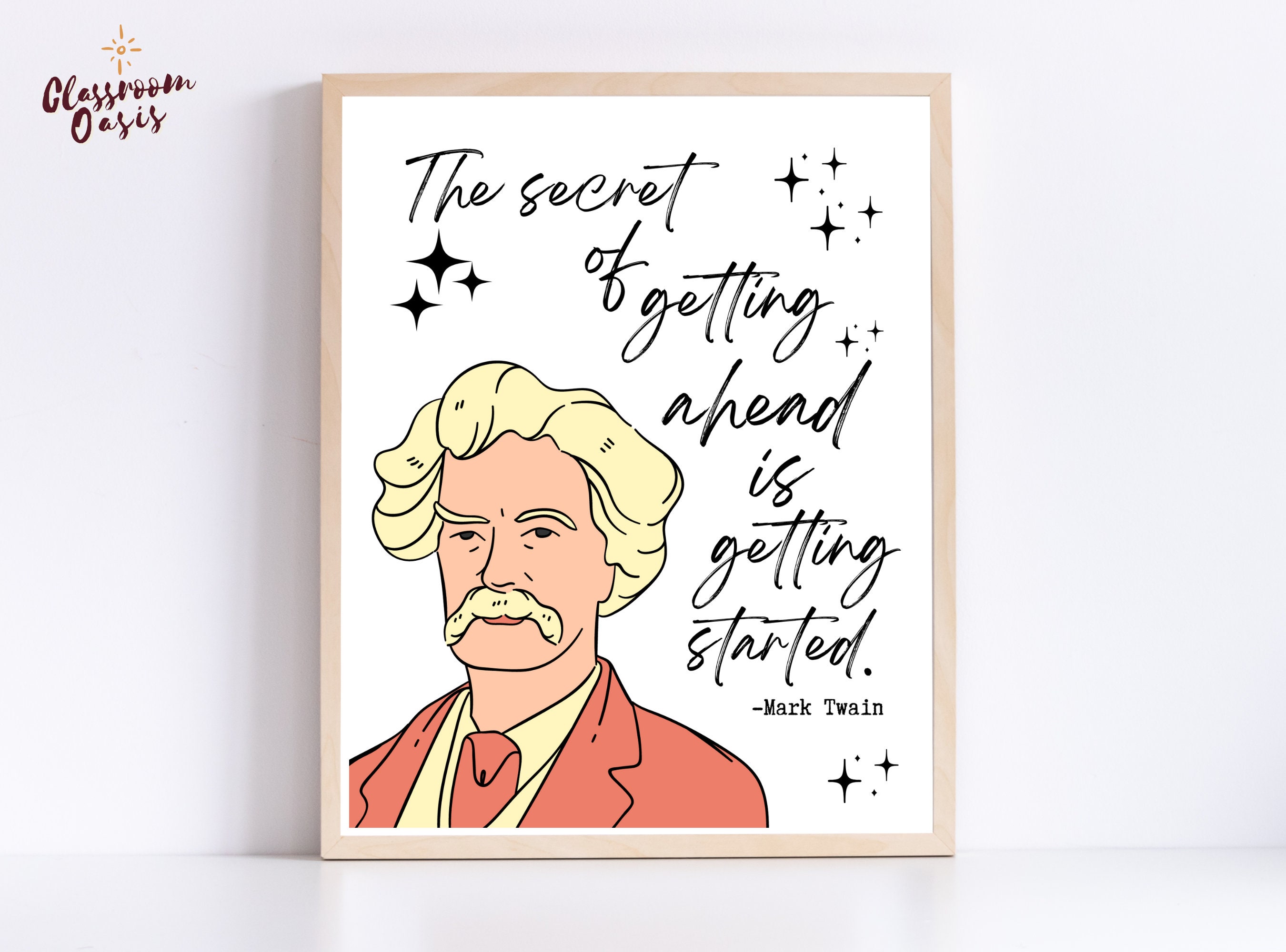Inspirational Quote by Mark Twain; Mark Twain Wall Art Print; Mark ...