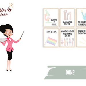 Inclusive Classroom Posters Social Justice Art Equality Poster Set ...