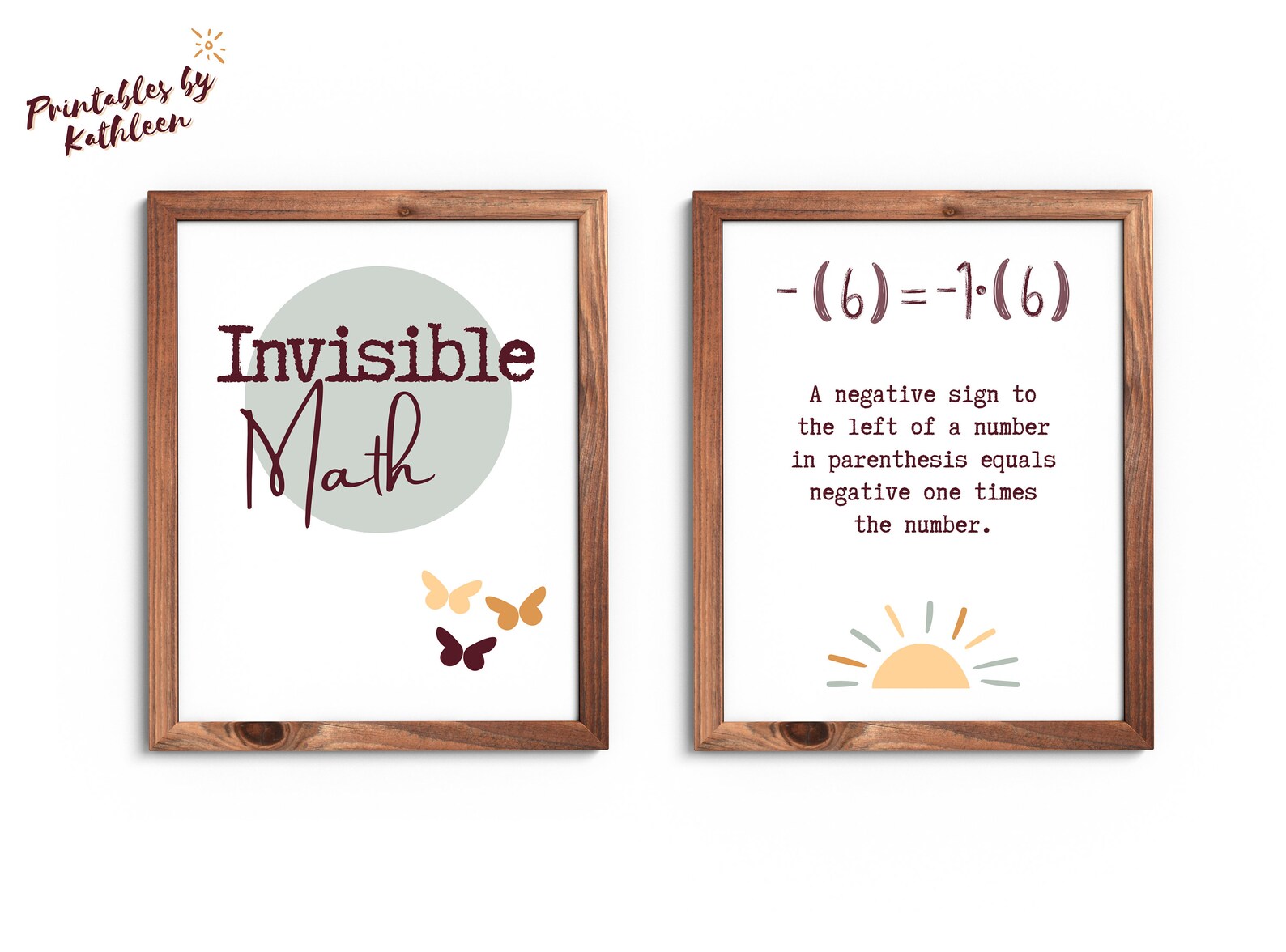Invisible Math Posters Algebra Classroom Posters Geometry - Etsy