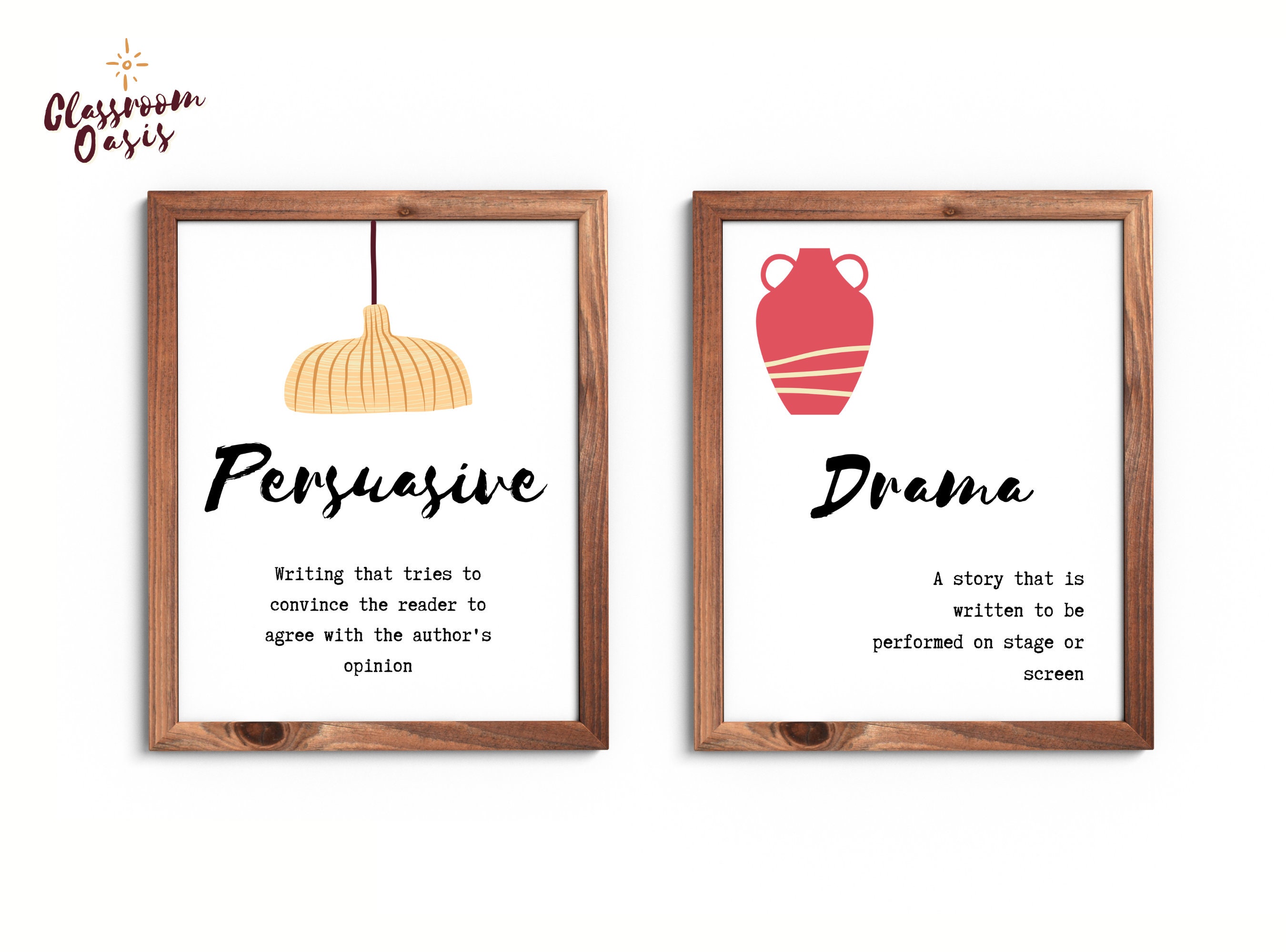 English Classroom Posters Types of Writing ELA Classroom Writing ...