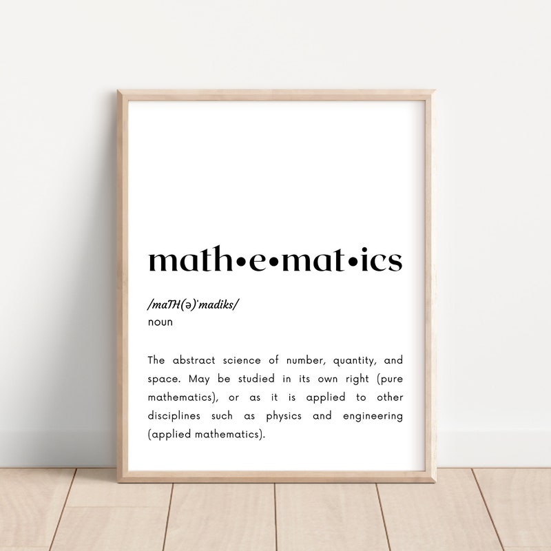 Math Wall Decal - Etsy