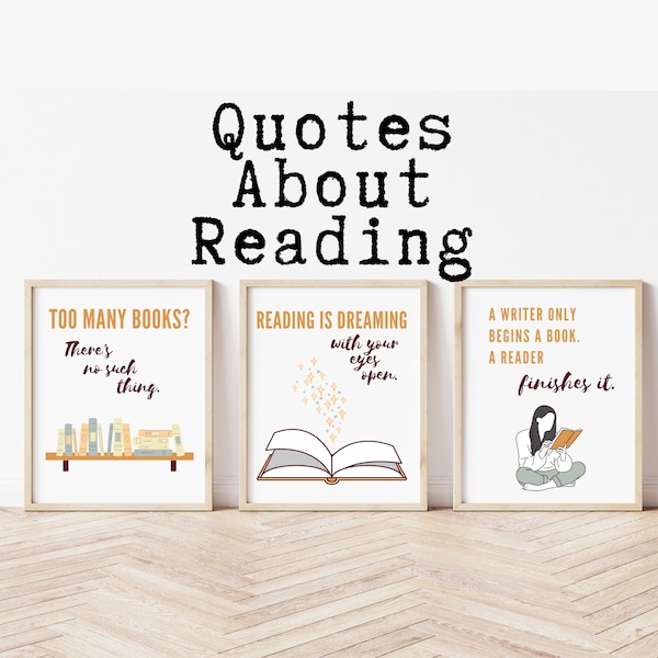 Reading Poster - Etsy