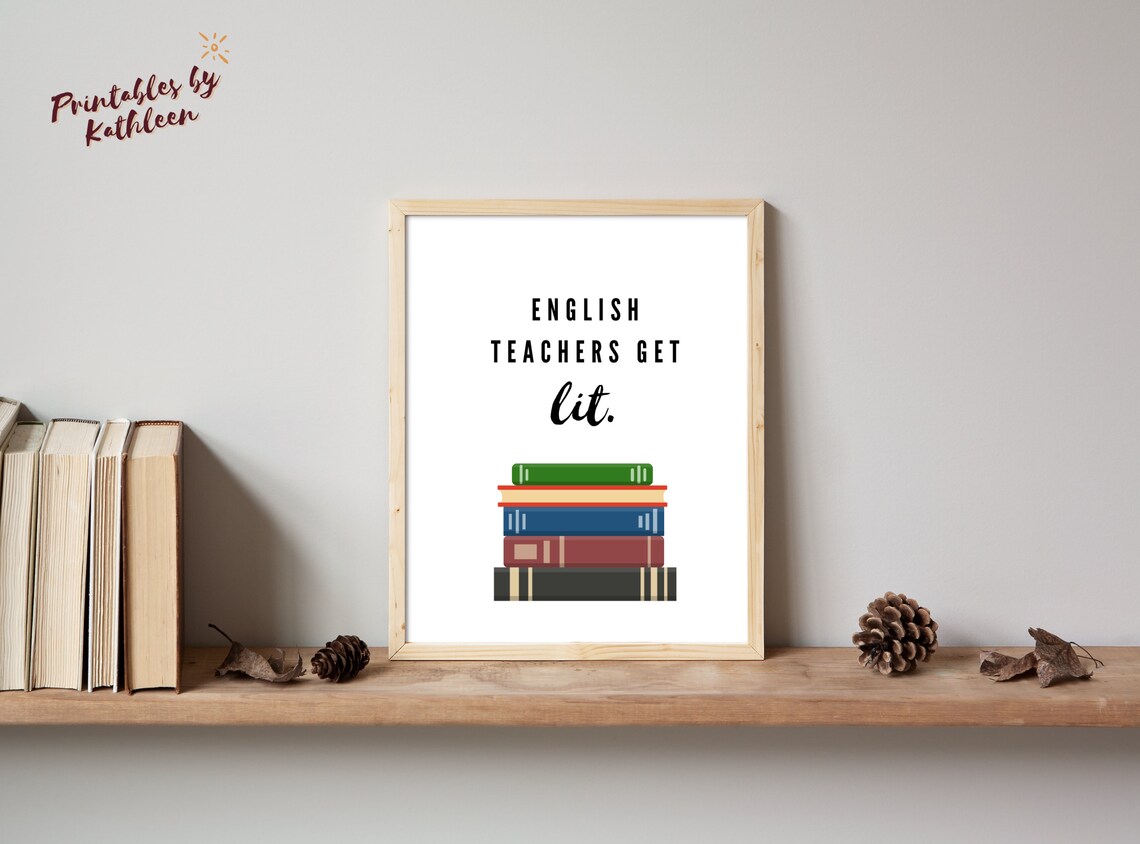 English Classroom Decoration English Teacher Literary Poster - Etsy
