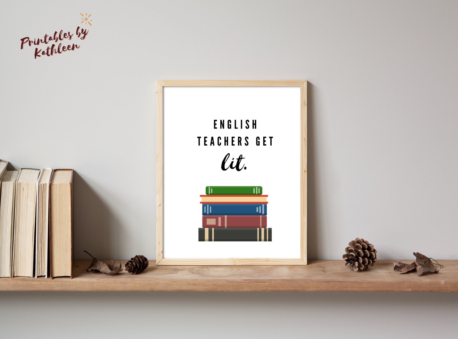 English Classroom Decoration; English Teacher Literary Poster ...