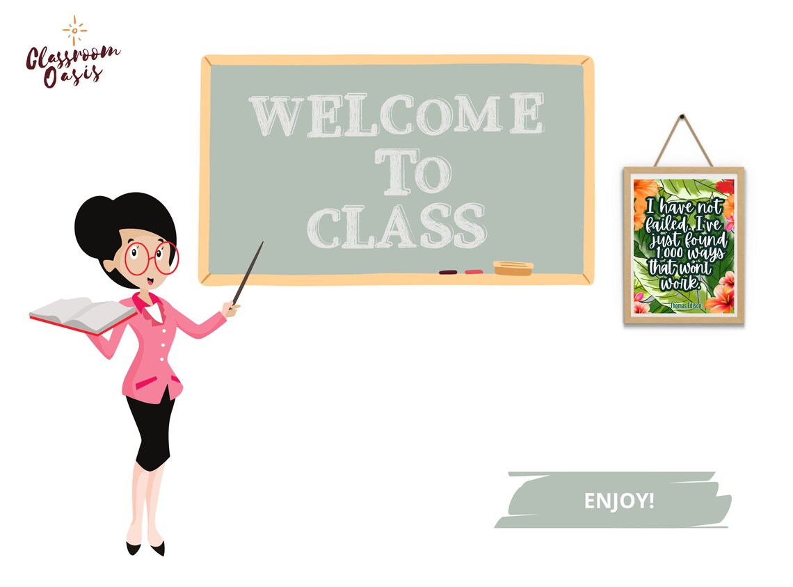 Thomas Edison Quote - I Have Not Failed; Tropical Theme Classroom Decor ...