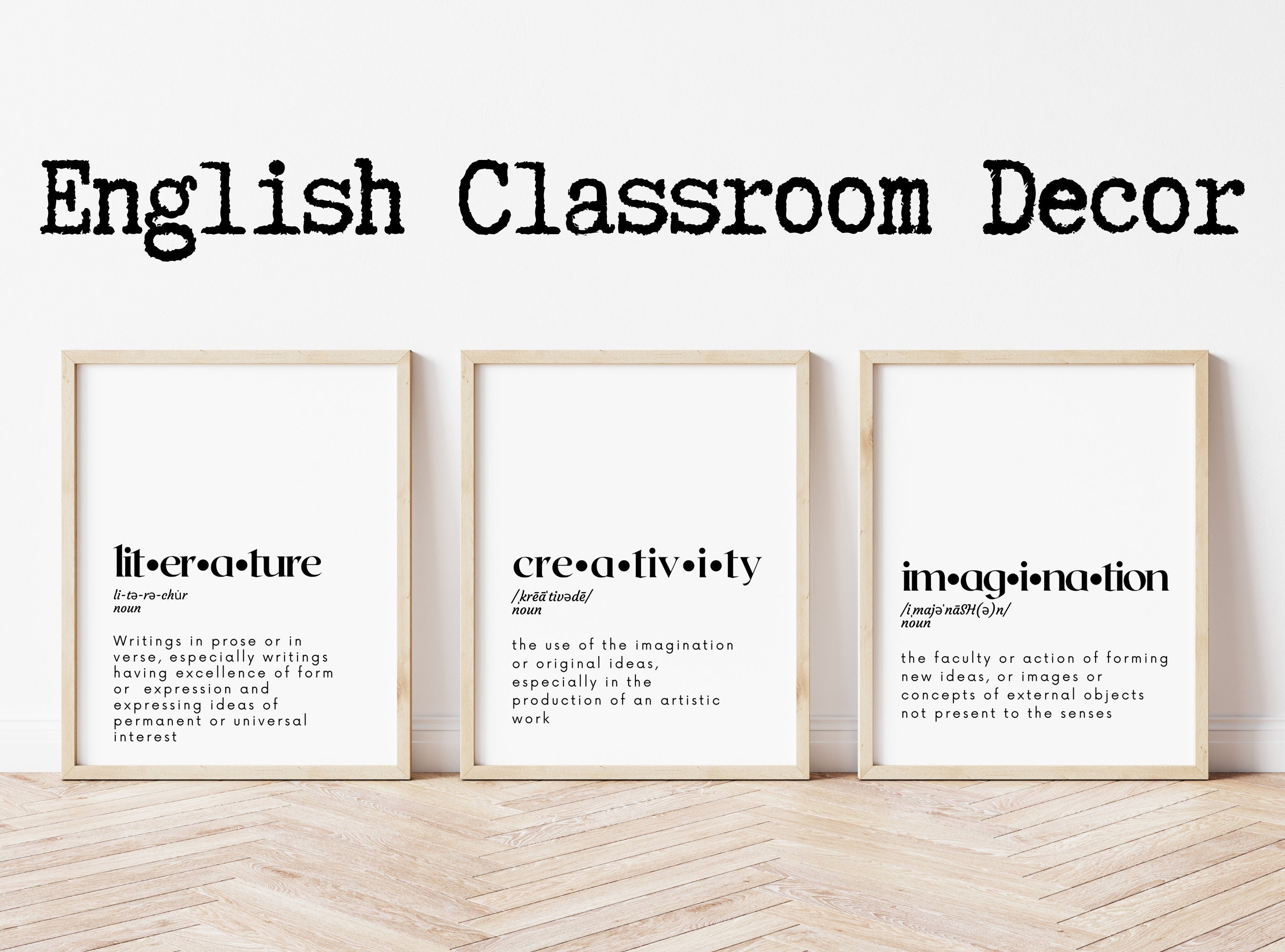High School English Classroom Decoration Minimalist Classroom - Etsy