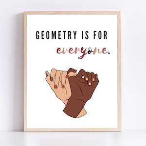 Geometry Classroom Poster Math Classroom Decor High School Teacher ...