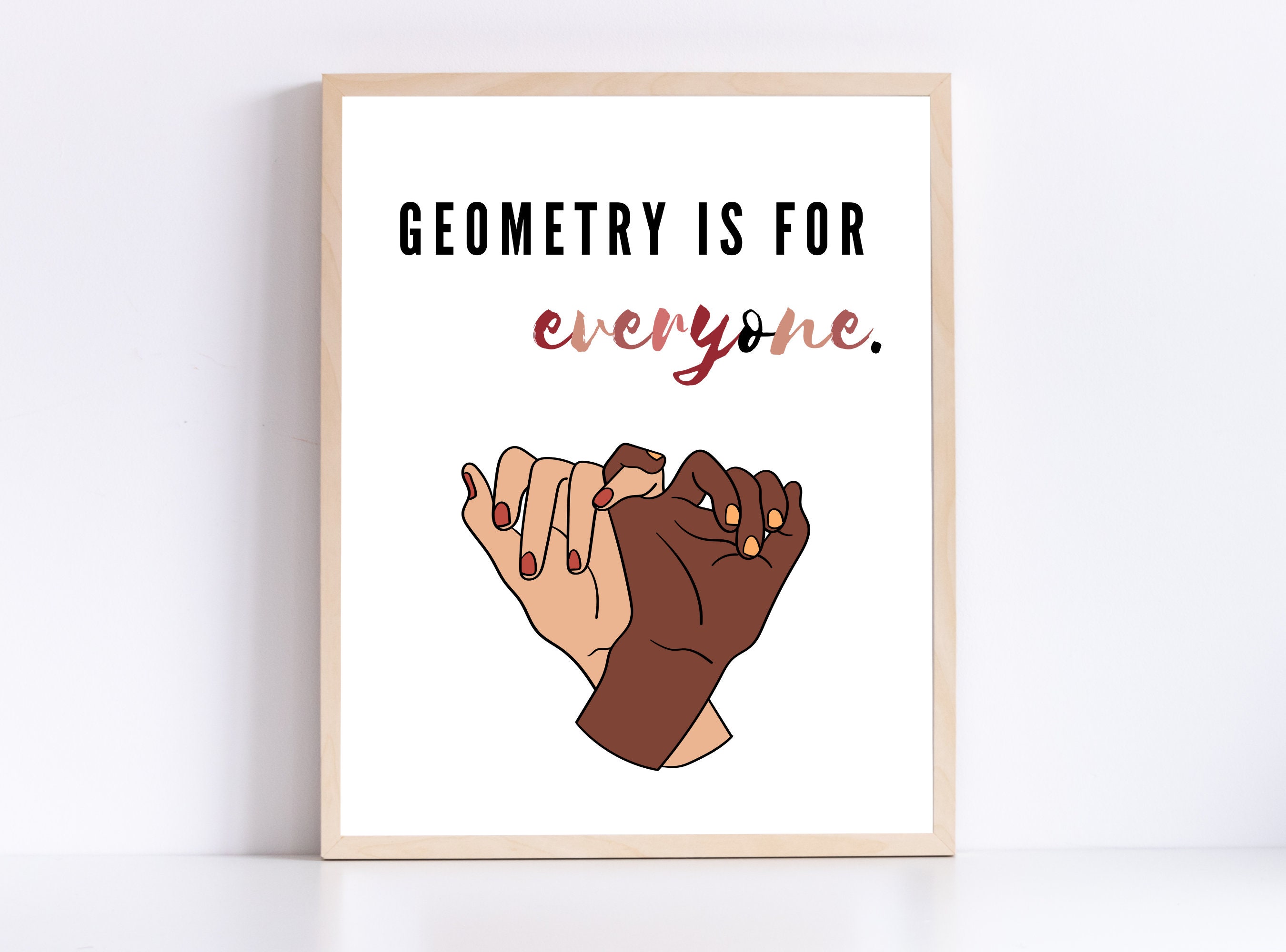 Geometry Classroom Poster Math Classroom Decor High School Teacher ...