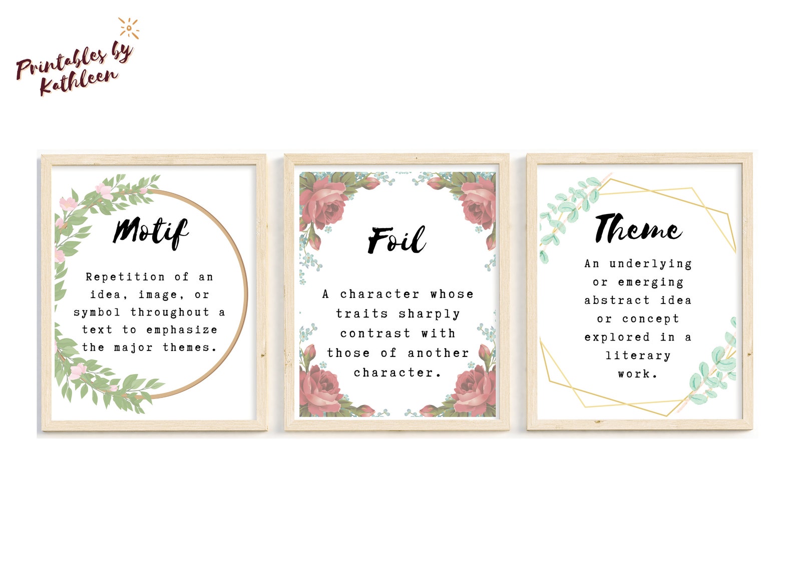 High School English Classroom Posters Literary Terms Middle - Etsy