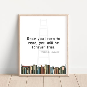 Reading Poster; High School English Classroom Poster, Printable Library ...