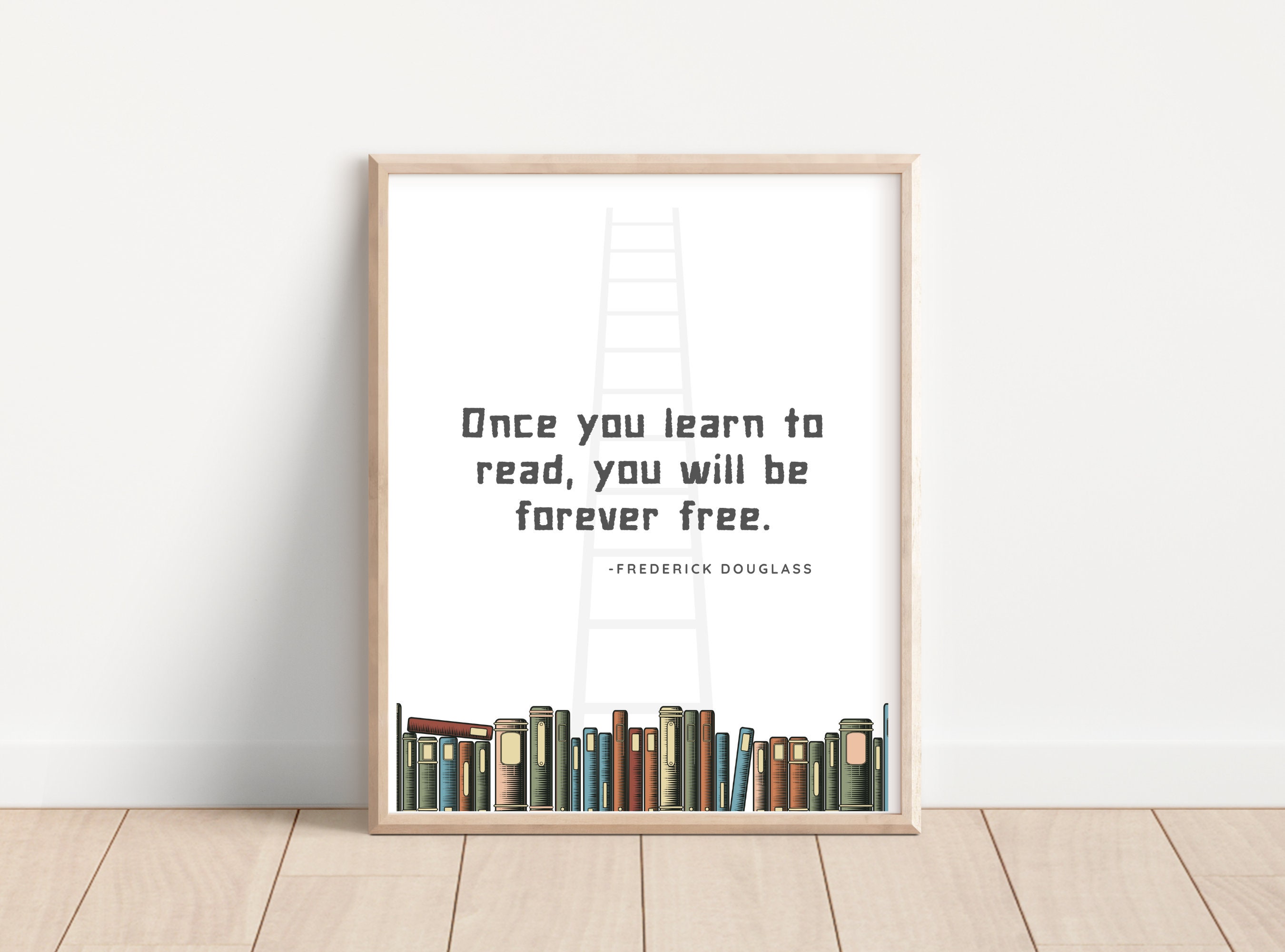 Reading Poster; High School English Classroom Poster, Printable Library ...
