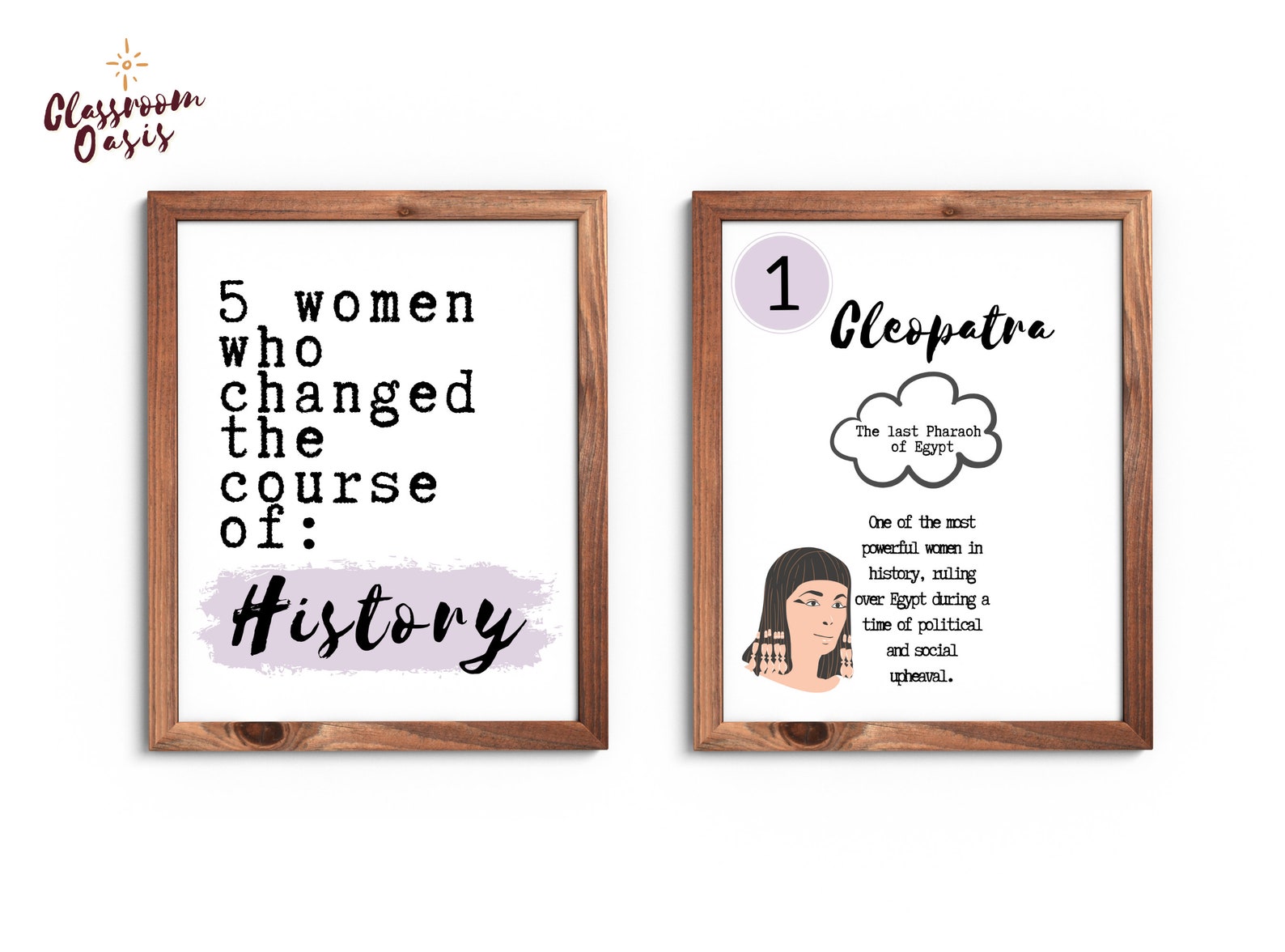 Influential Women in History Classroom Posters Feminist History Social ...