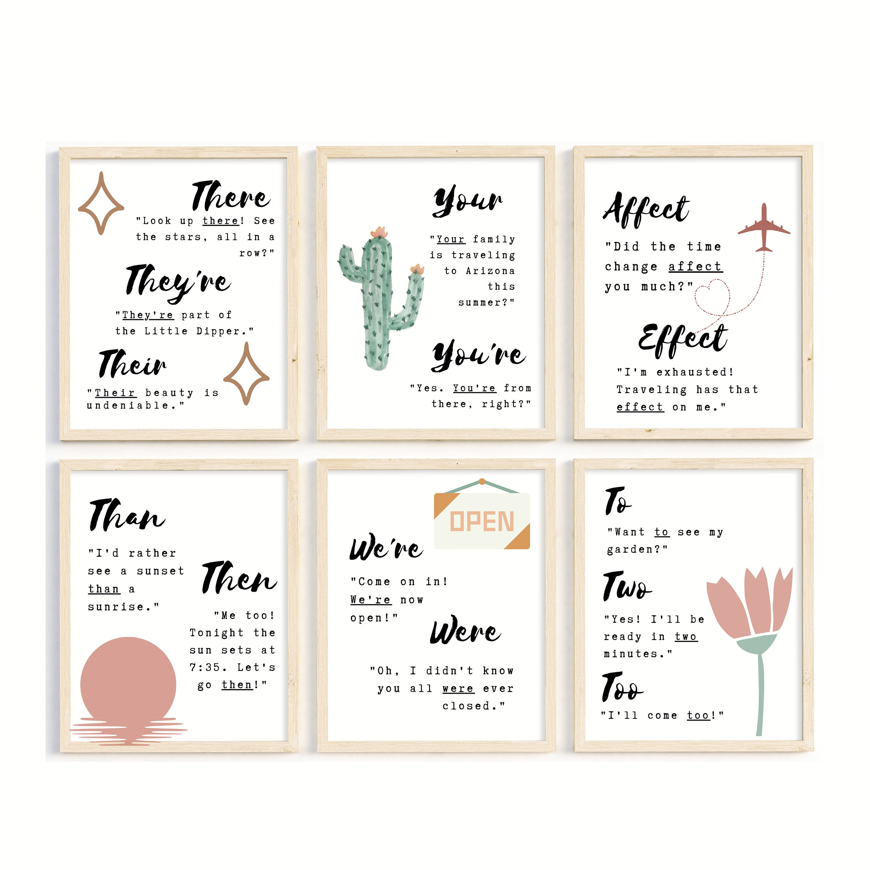 Carteles De Gramática De Secundaria