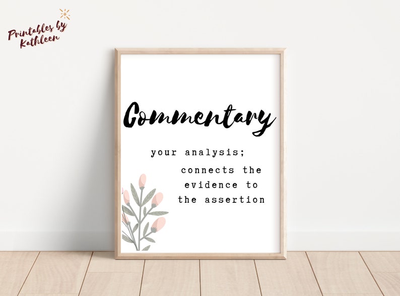 High School English Classroom Posters Middle School ELA Posters Writing ...