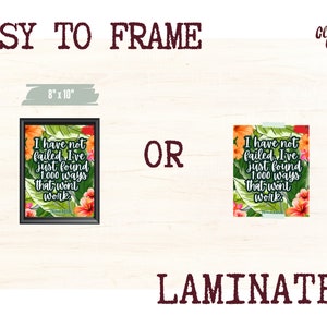 Thomas Edison Quote - I Have Not Failed; Tropical Theme Classroom Decor ...