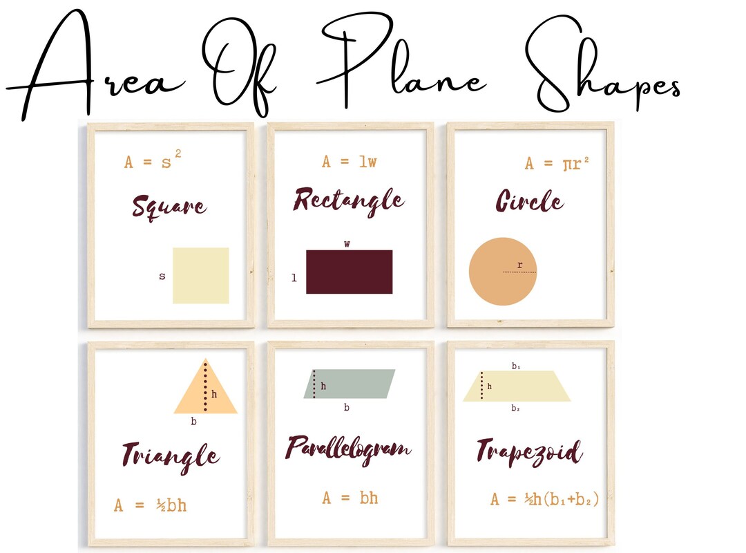 Printable Geometry Posters Geometry Classroom Decoration - Etsy