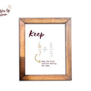 Keep Change Flip; Printable Boho Algebra Posters; Algebra Classroom ...
