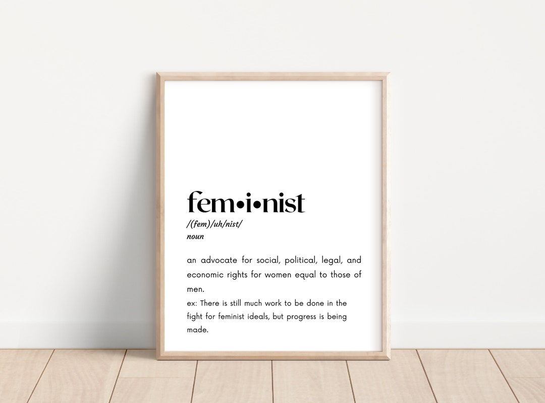 Feministisches Poster; Frauen Geschichtsmonat Poster; Definition von ...