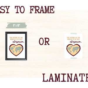 Printable Wall Art for Classroom Motivation: the Future of the World is ...